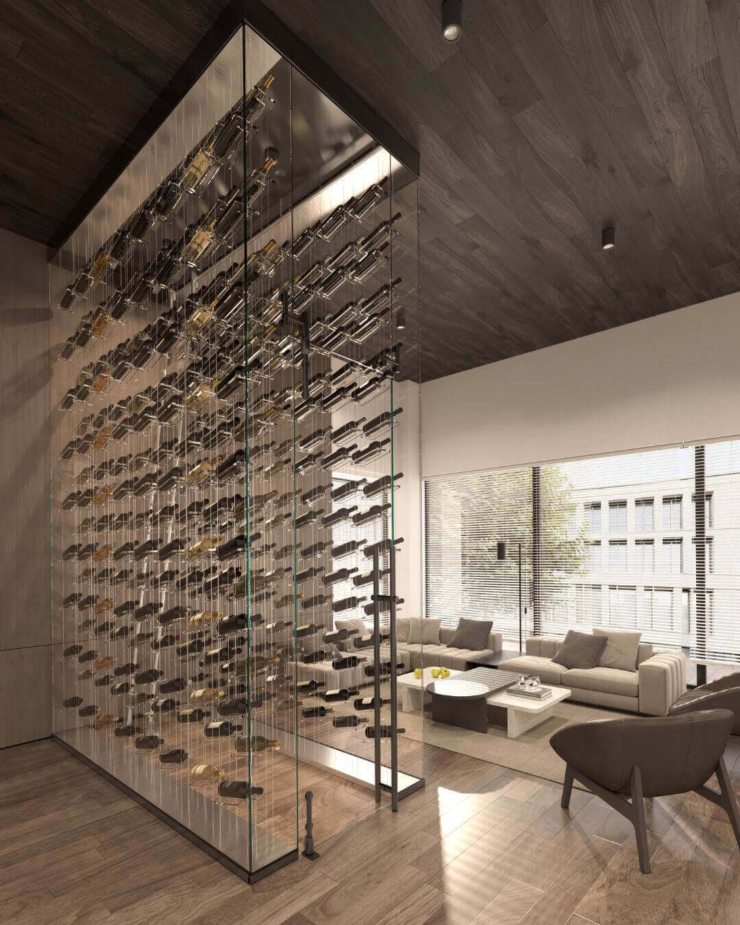 Cable Wine System Racking | Make a Statement Wine Cellar