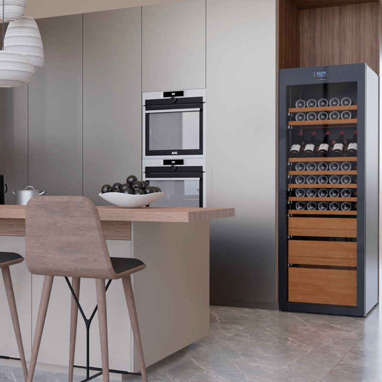 Wine Guardian Black Wine Cabinet For Luxury Wine Displays