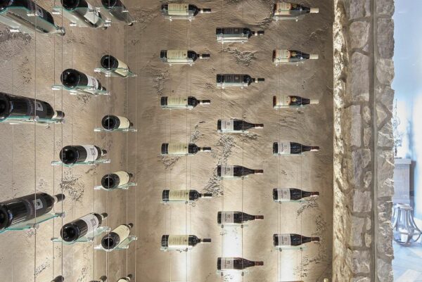 Modern Wine Storage Redefined - Floating Cable Wine Racks