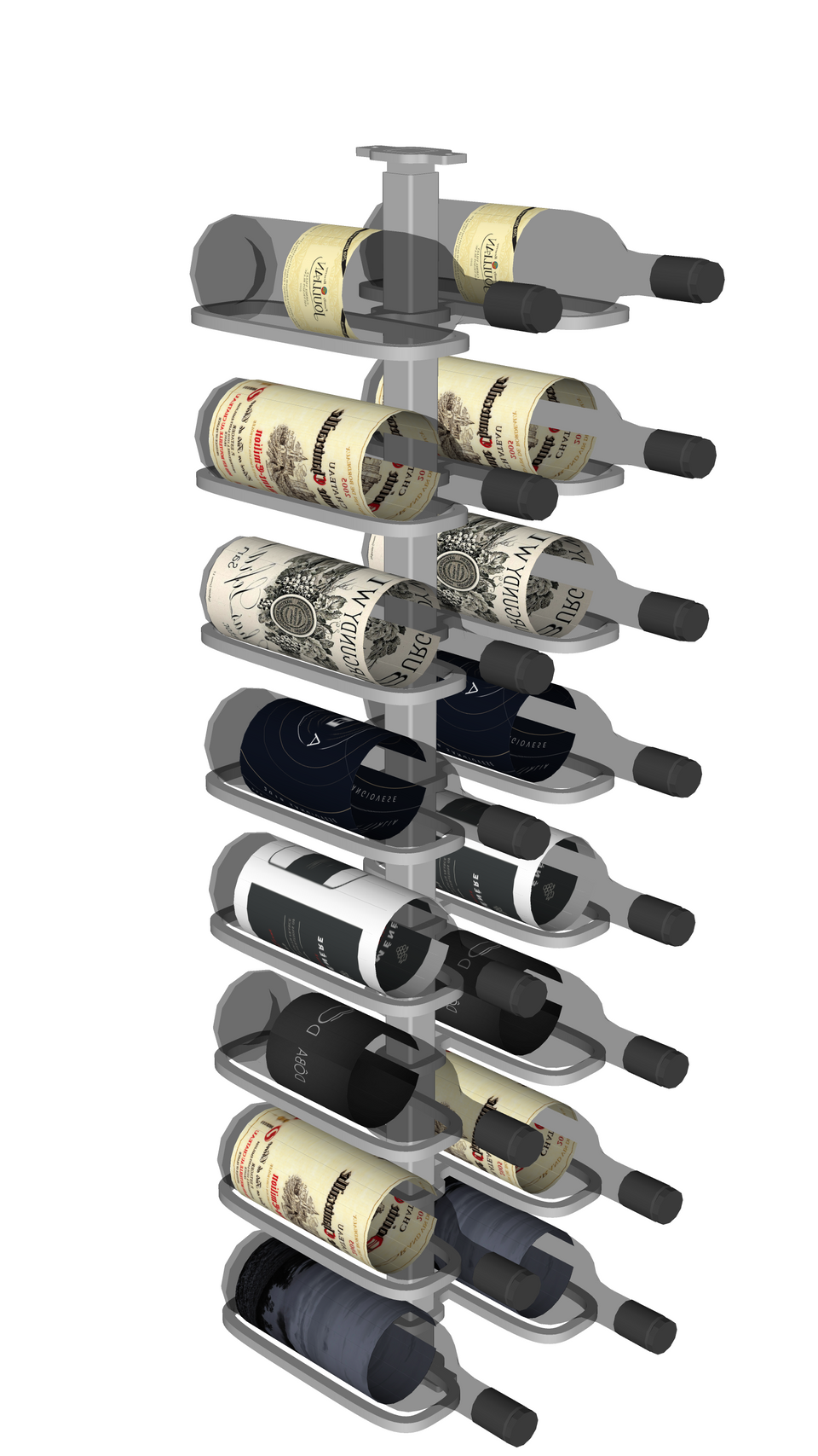 Floor To Ceiling Display: Customizable Wine Rack