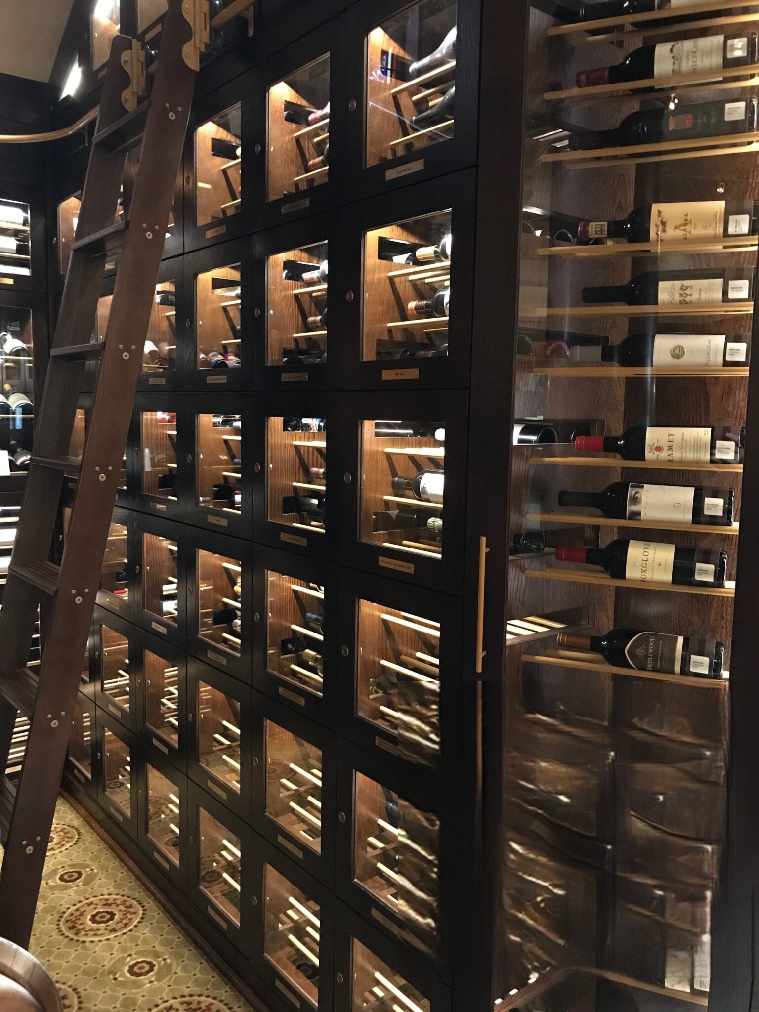 Floridian Country Club Wine Storage - Wine Lockers Display