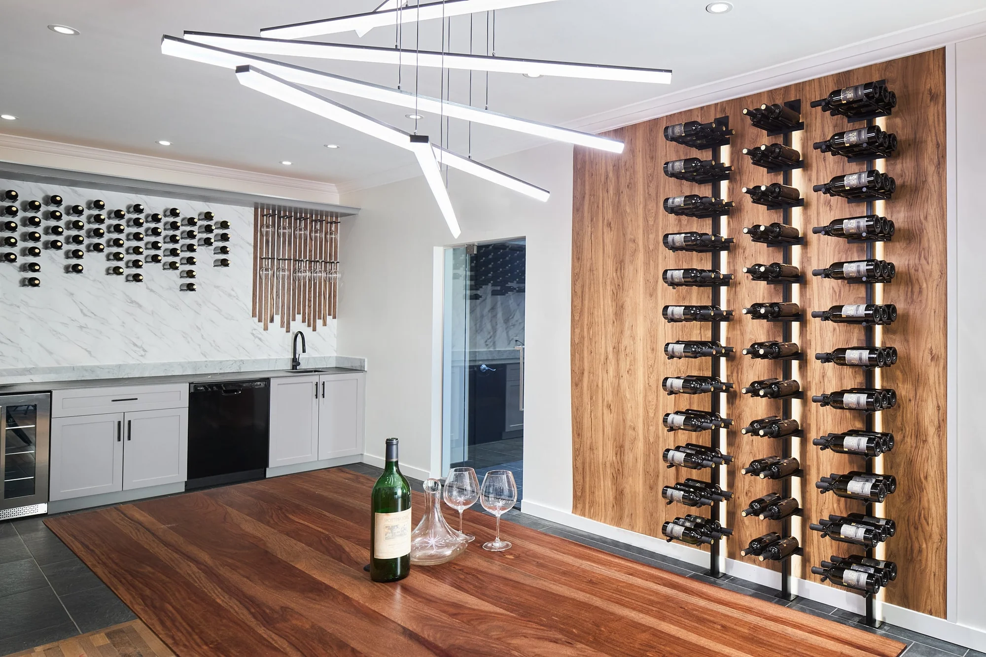 V Bar (Glow) Mounting System - Wall Wine Rack Solution
