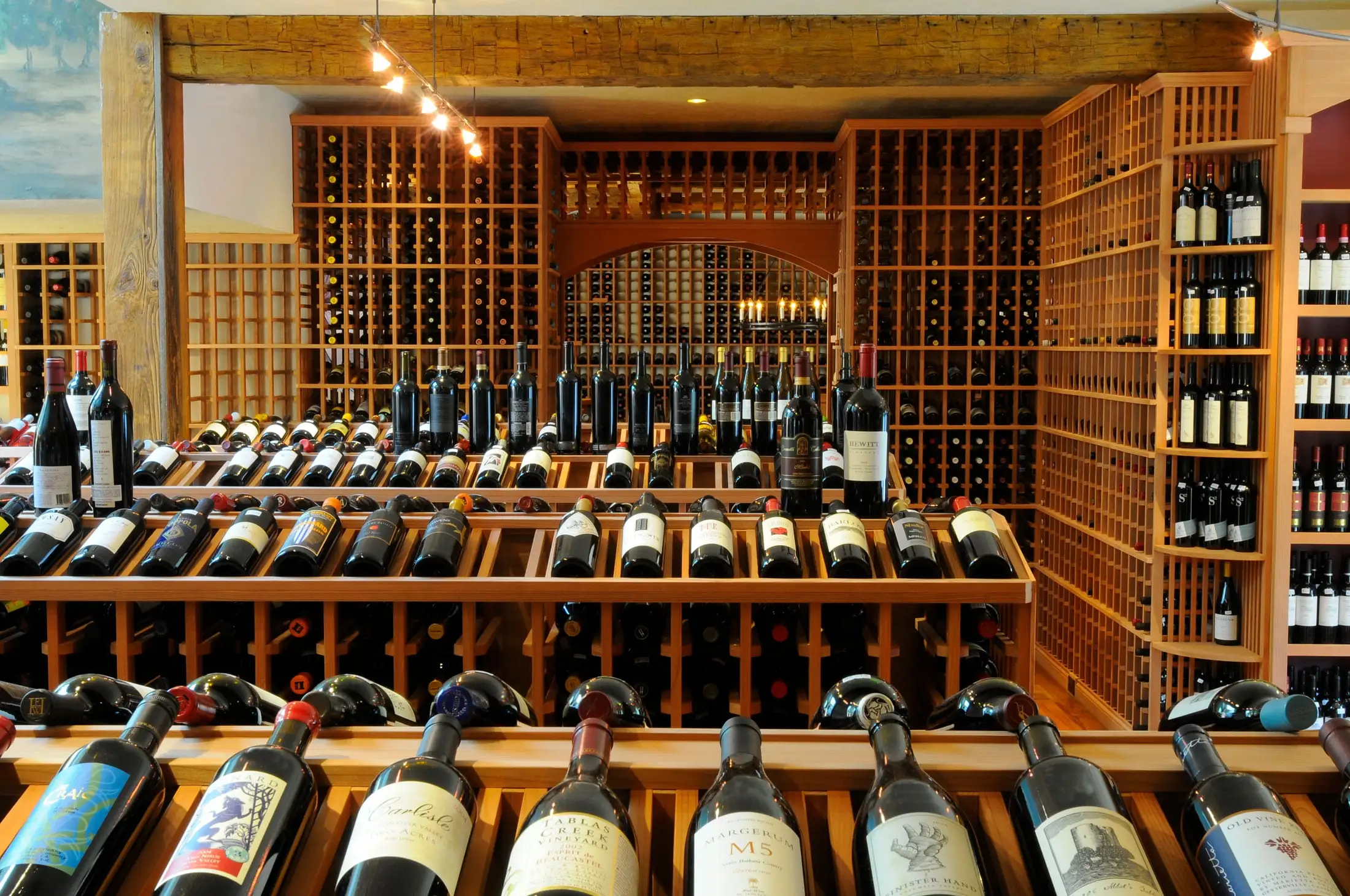 Commercial Solid Wood Wine Racks